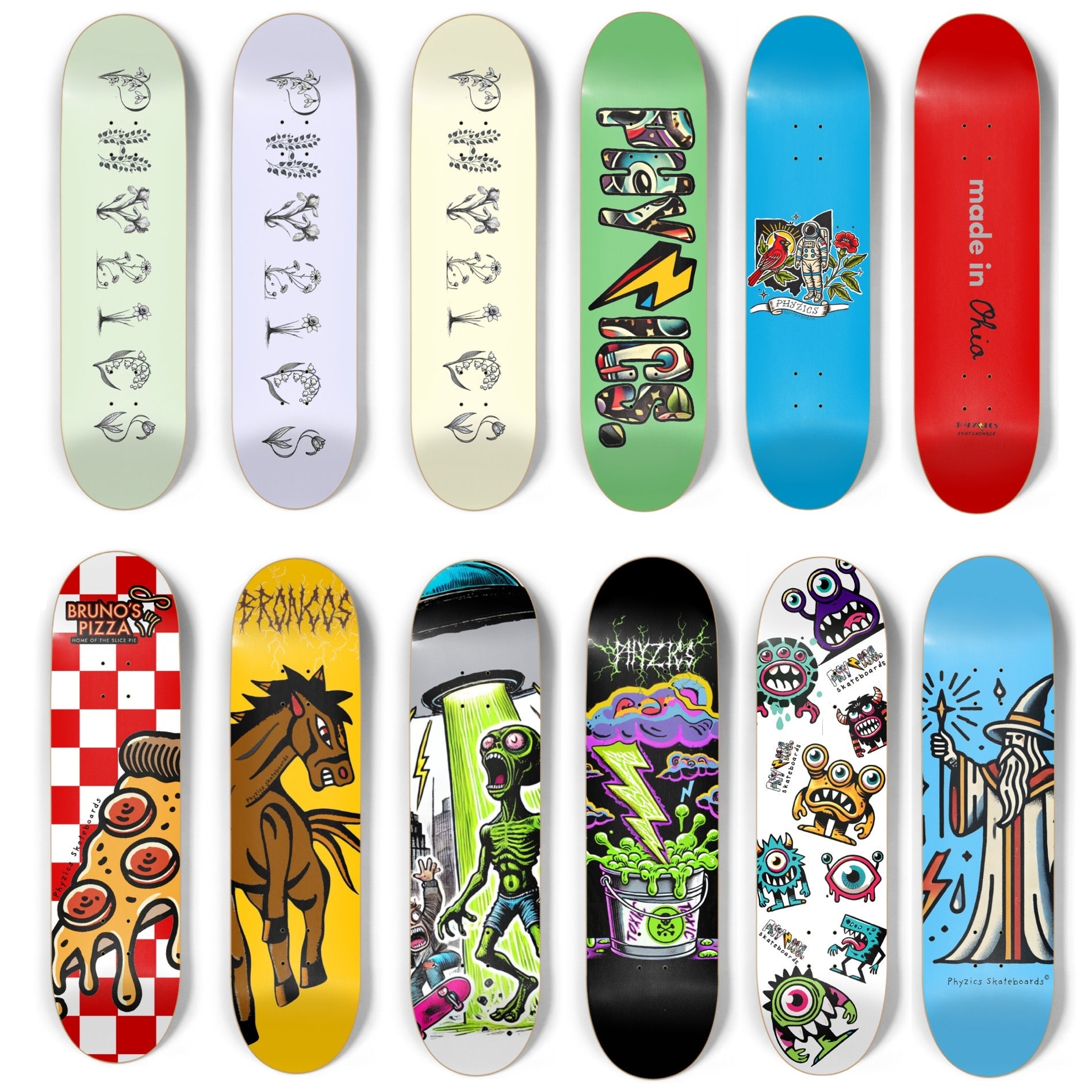 Phyzics Skateboard Decks | Small Batch Skateboard Decks – Phyzics ...